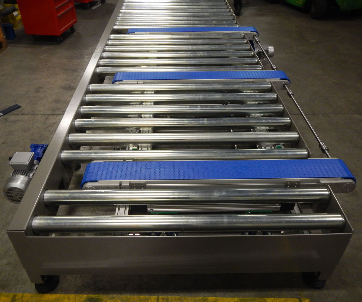 Chain driven roller conveyors - Pallet & container transport
